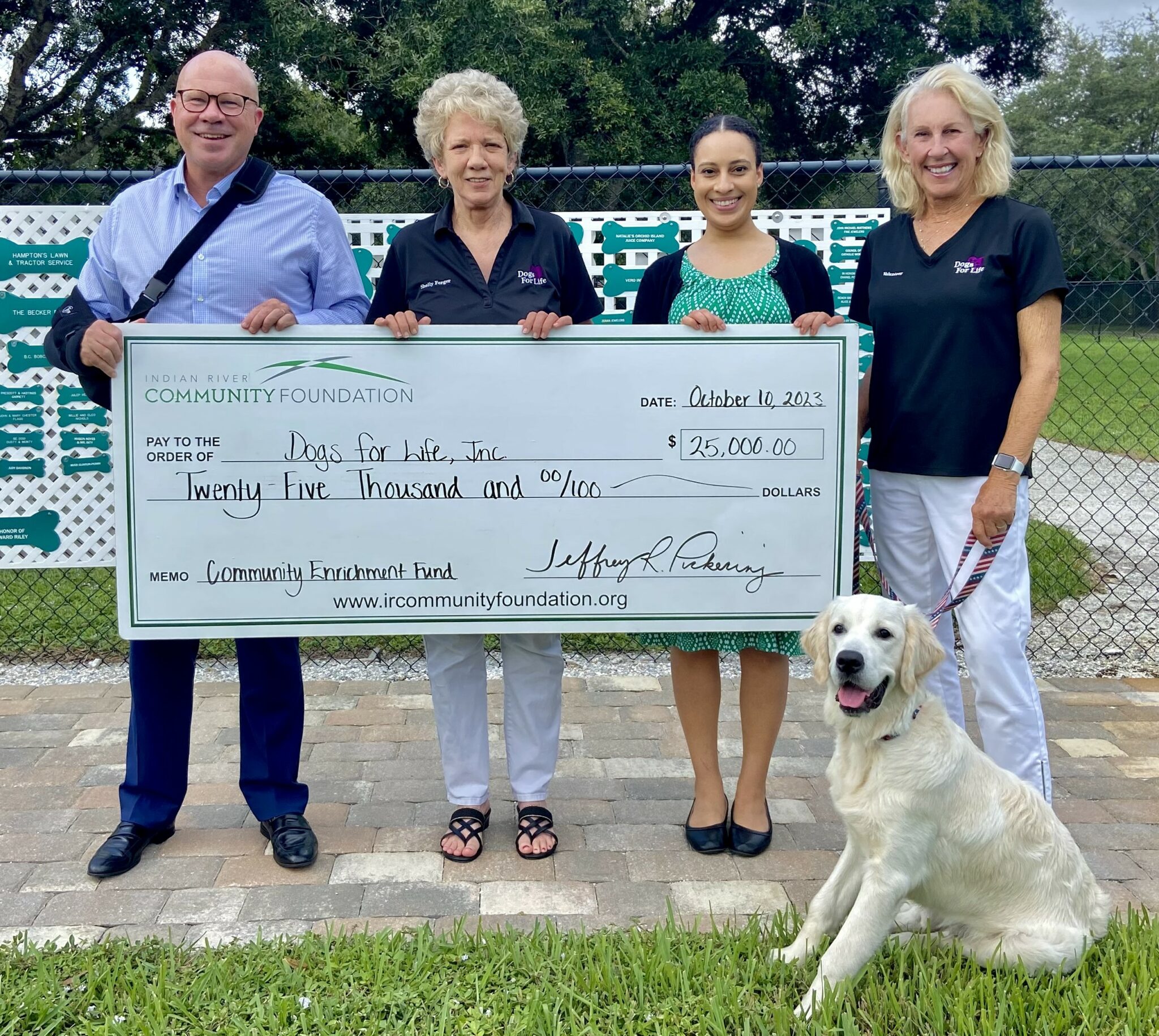 IRCF Awards Dogs for Life $25,000 | Indian River Community Foundation